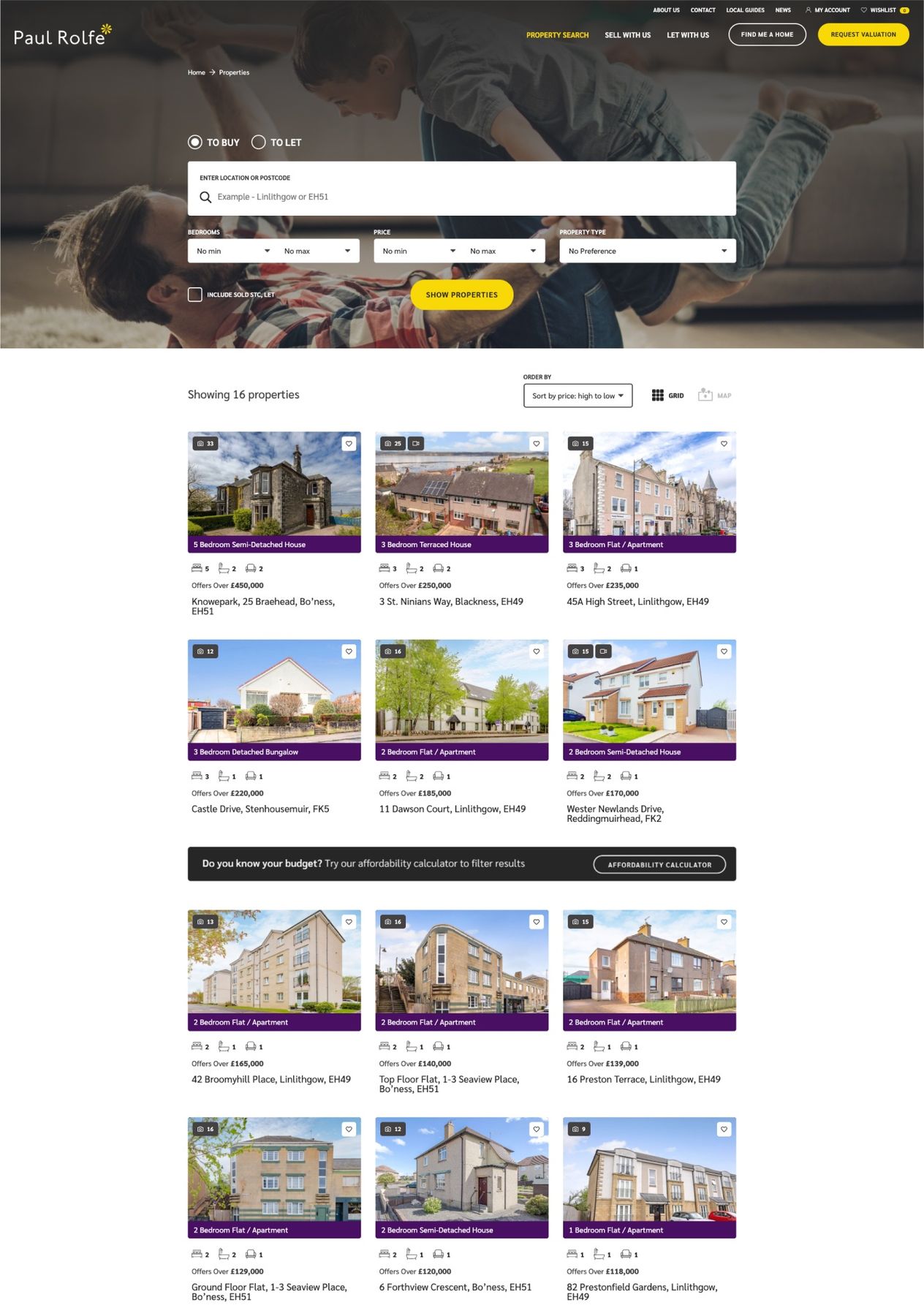 Paul Rolfe: Estate Agent Website Design | Limely