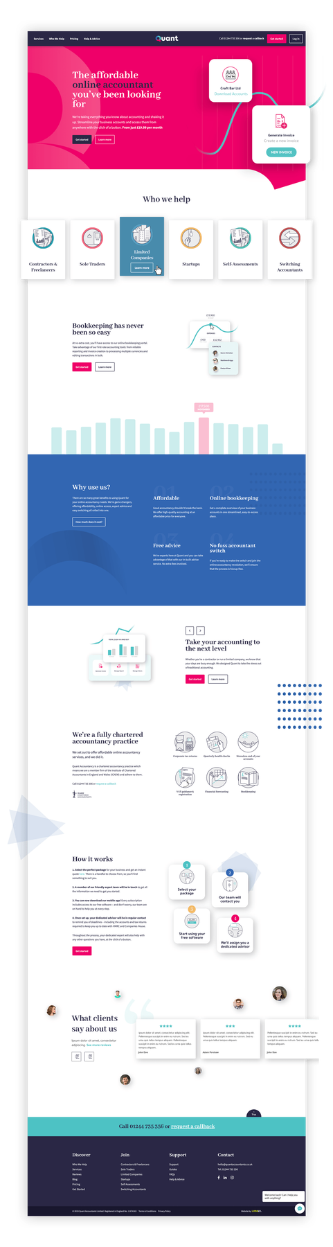 Quant Accountants: Website Case Study | Limely